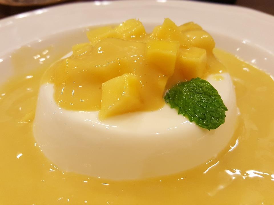 Panna cotta à la mangue - Association Miam