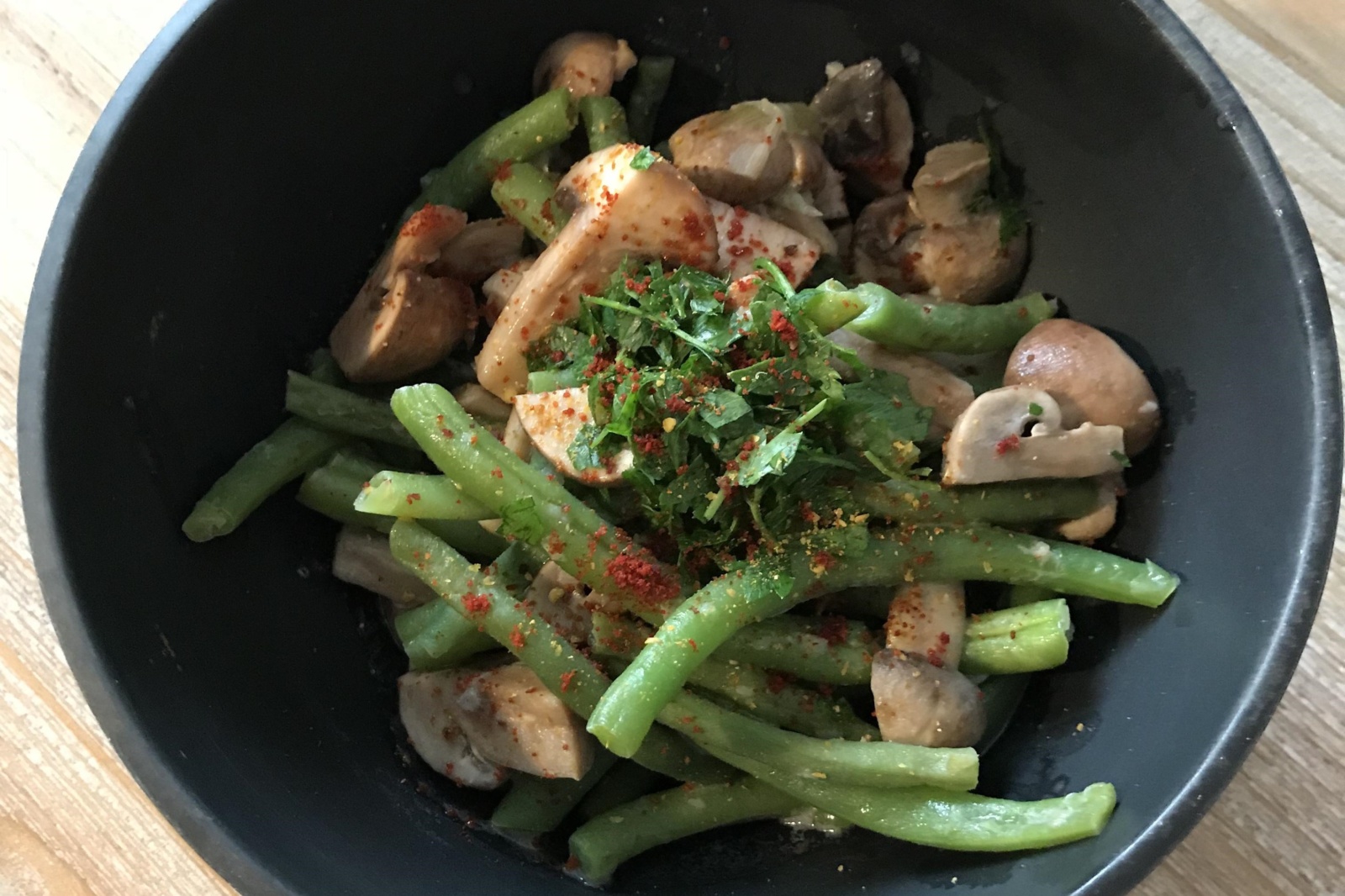Wok de haricots verts - Association Miam